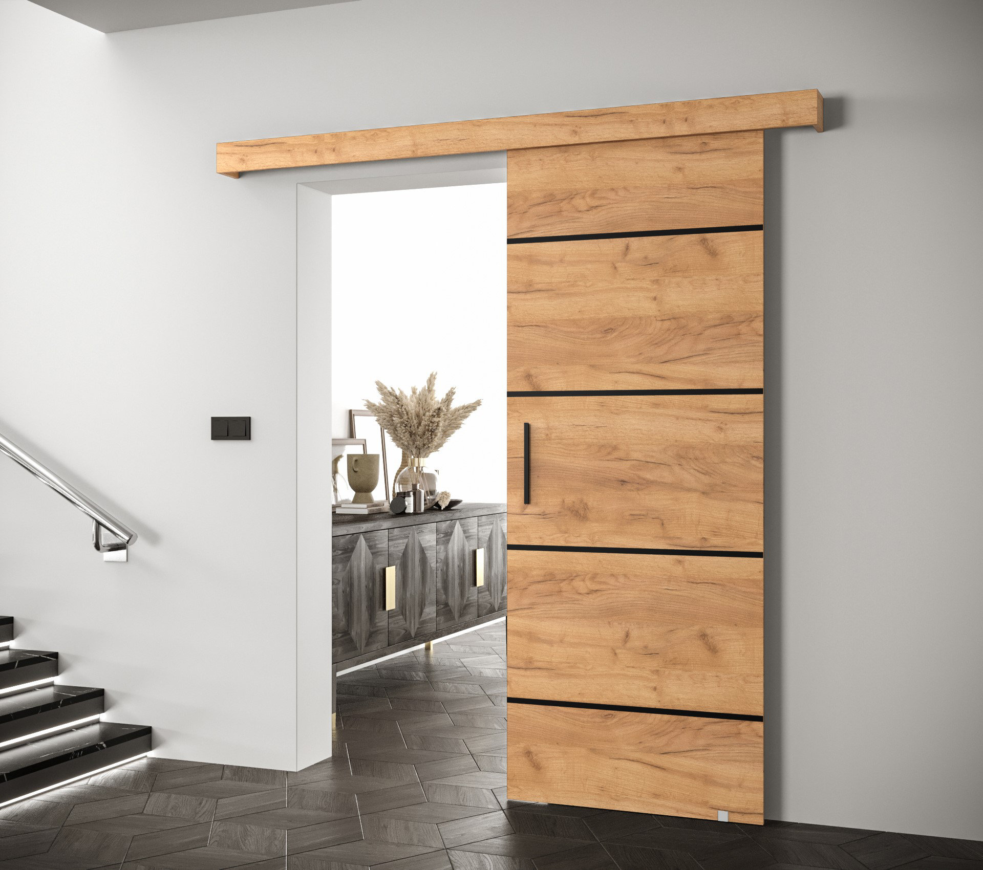 Ebern Designs Halle-Jade Sliding Doors Laminate | Wayfair.ie