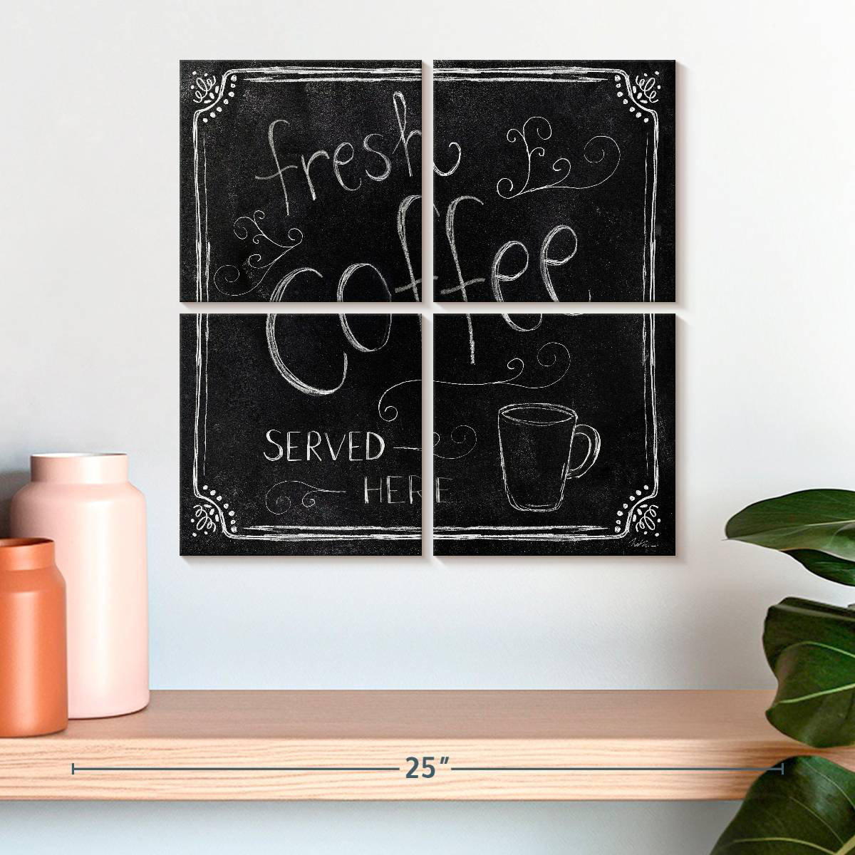 Trinx Kema Fresh Coffee Served Here Wall Sign | Wayfair