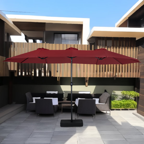 Alphamarts 181.1" x 108" Rectangular Market Umbrella - Wayfair Canada