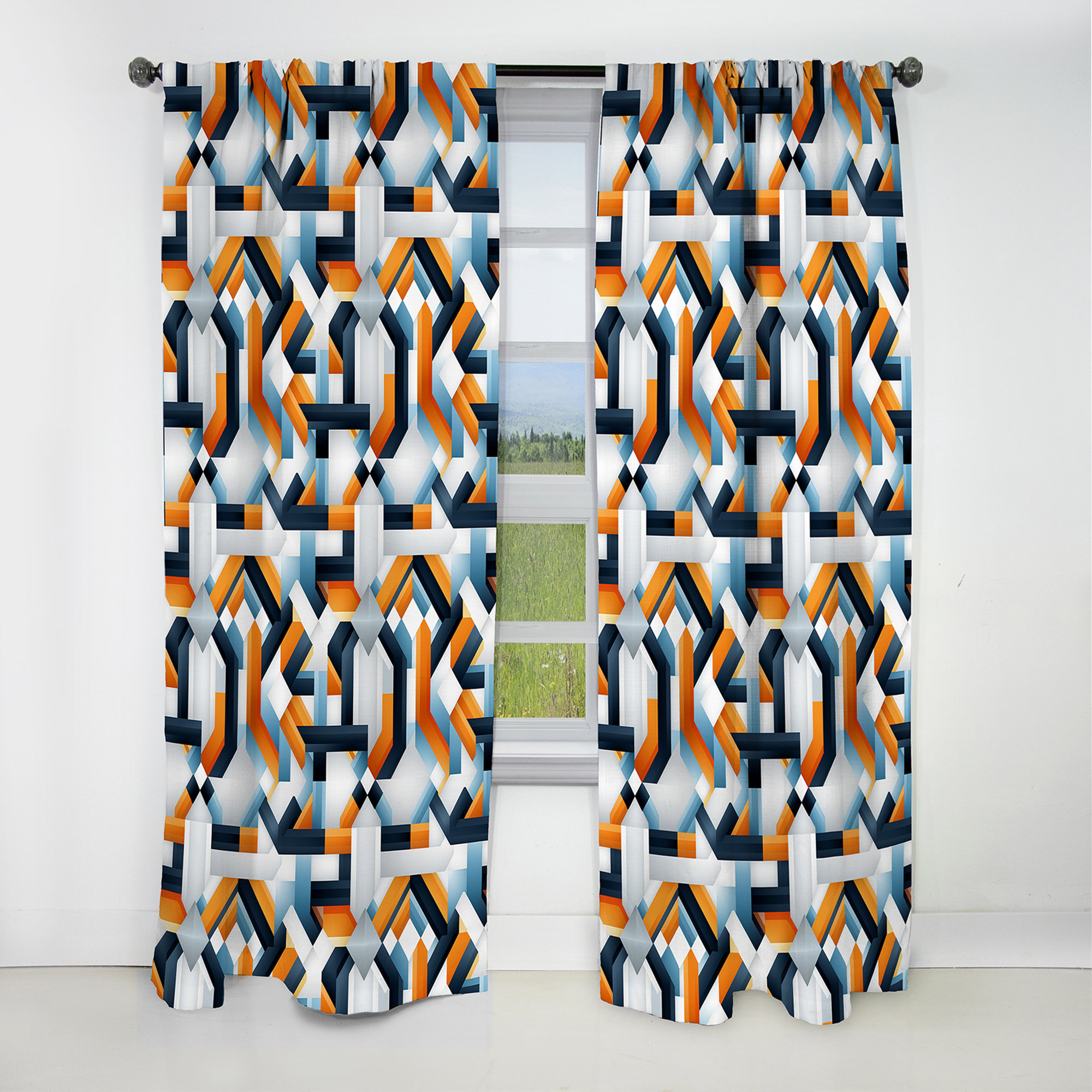 Design Art Industrial Matrix Geometric Reflections I - Abstract ...