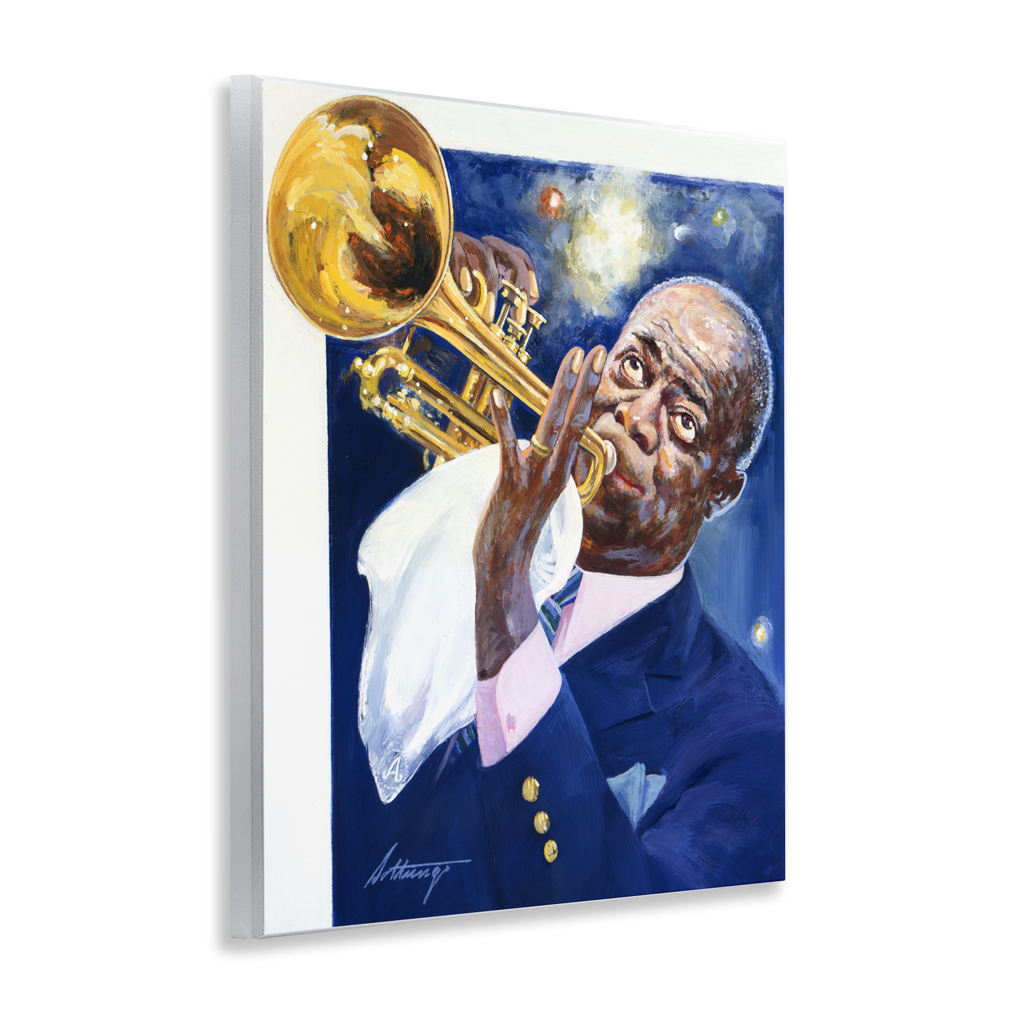 Ebern Designs Louis Armstrong Portrait Wall Plaque, design by Wind ...