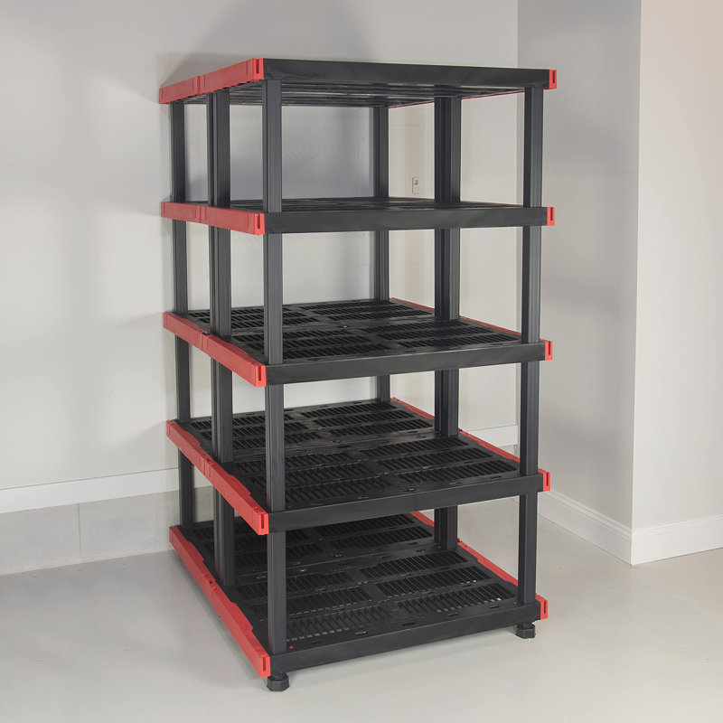 Rebrilliant Melecia 40'' W Plastic Shelving Unit | Wayfair