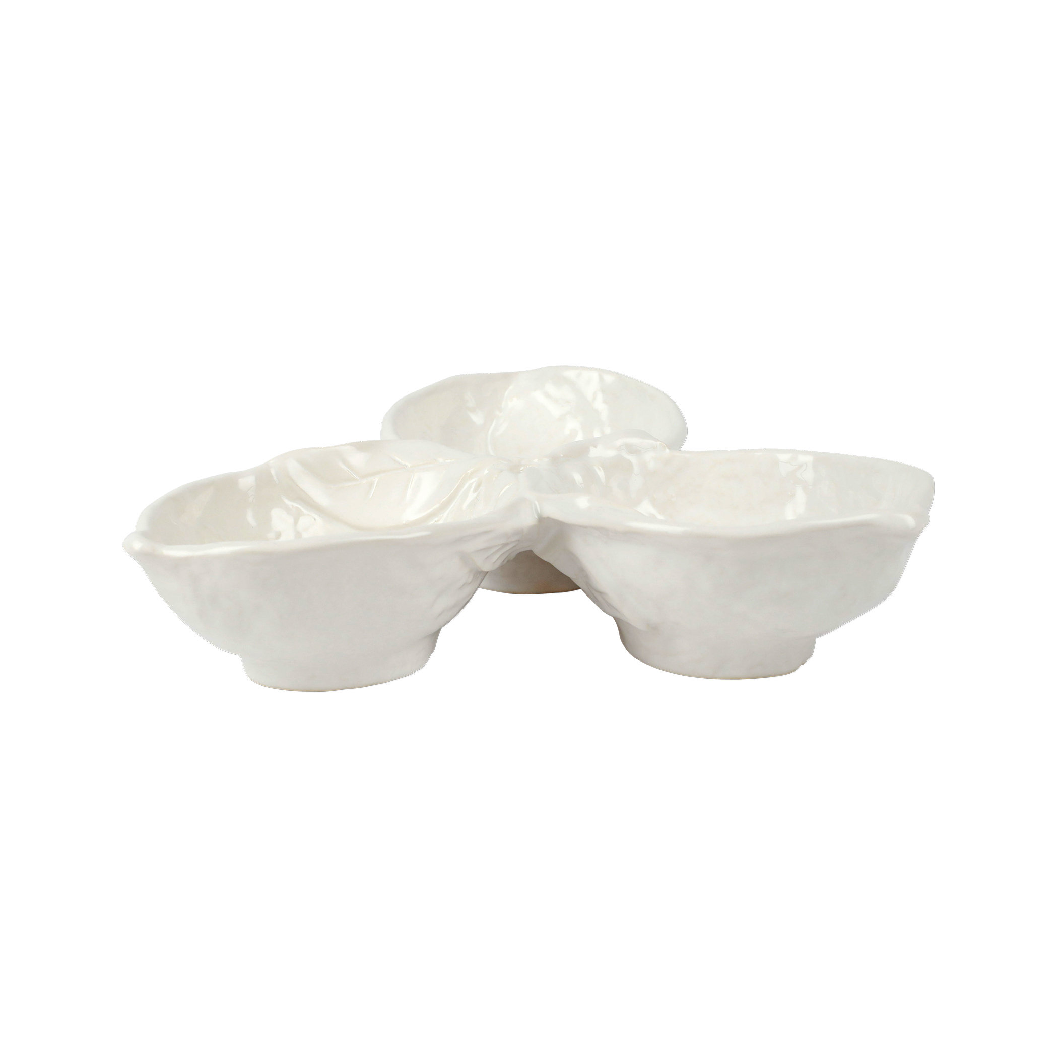 VIETRI Limoni White Figural Lemon Three-Part Server | Wayfair