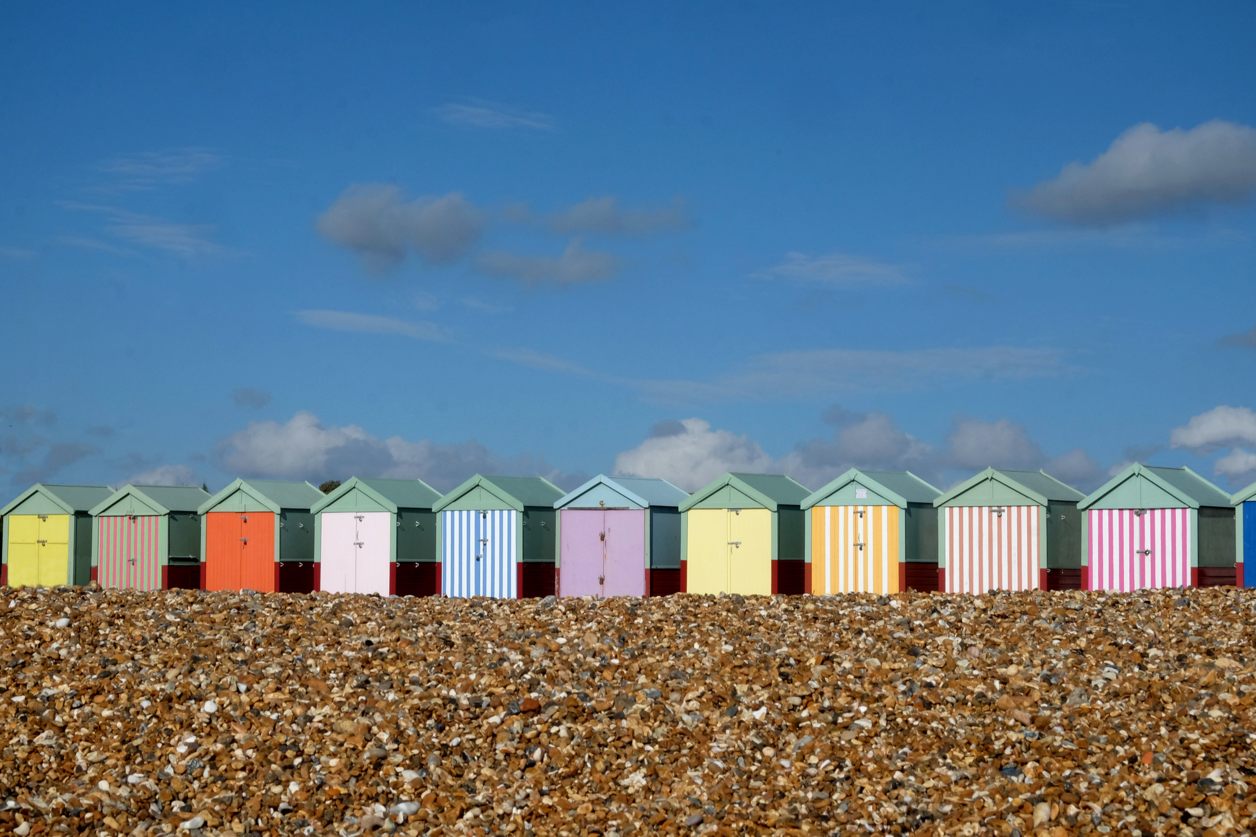 Dovecove Beach Huts by Clara Bastian - Wrapped Canvas Photograph | Wayfair