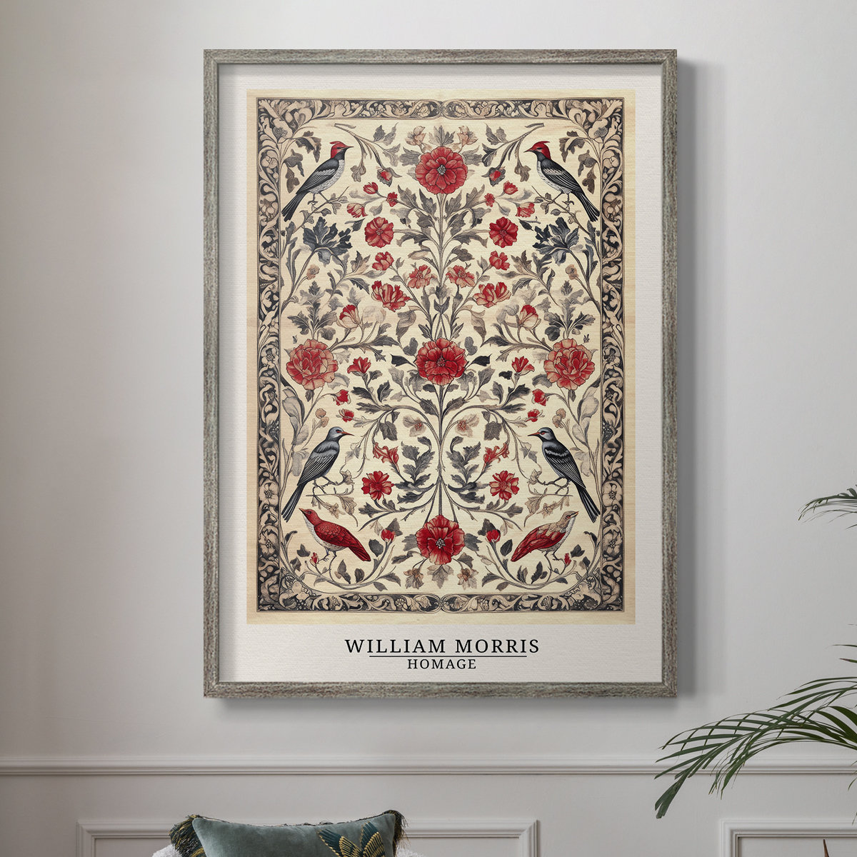 Darby Home Co WM MORRIS Series CCXII Framed Print - Solid Wood | Wayfair