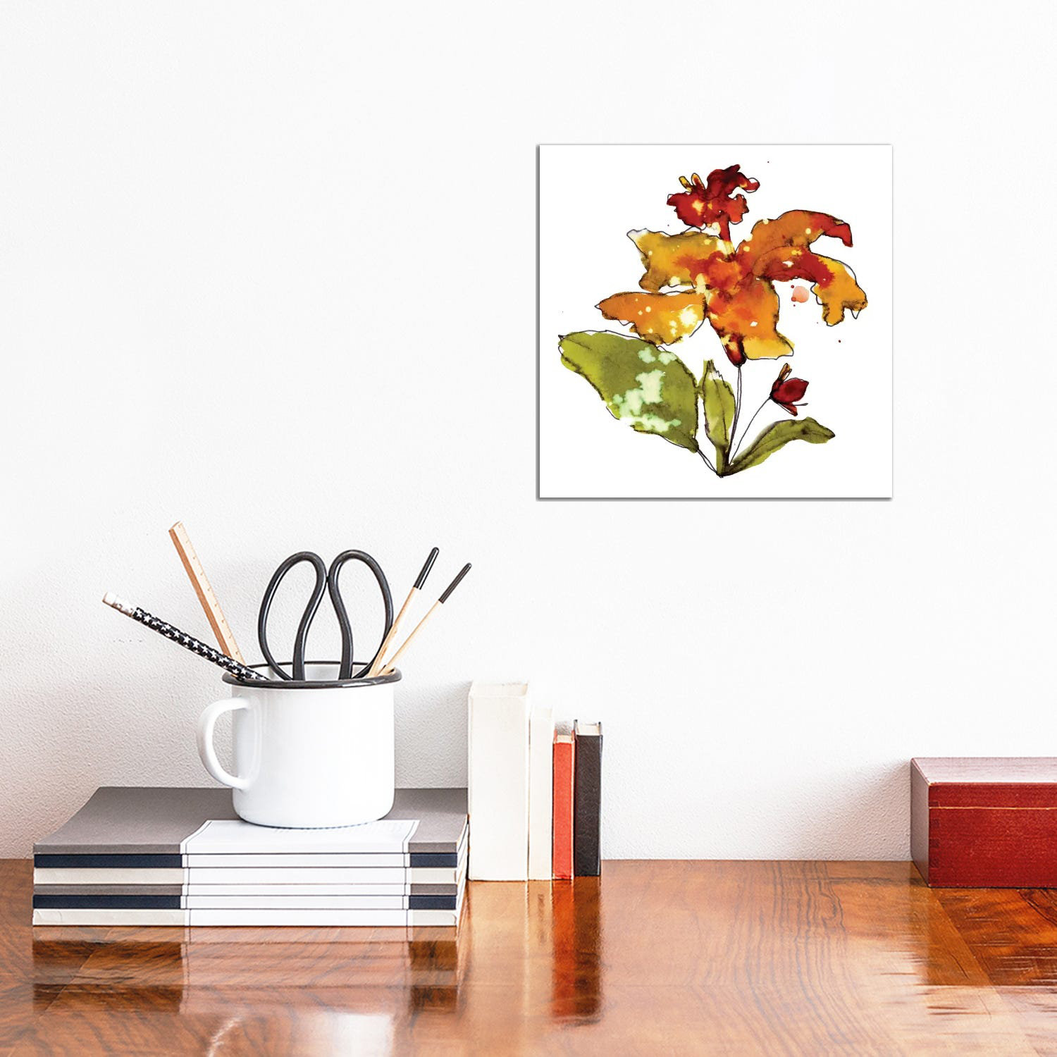 East Urban Home Hibiscus by Cayena Blanca - Painting Print | Wayfair