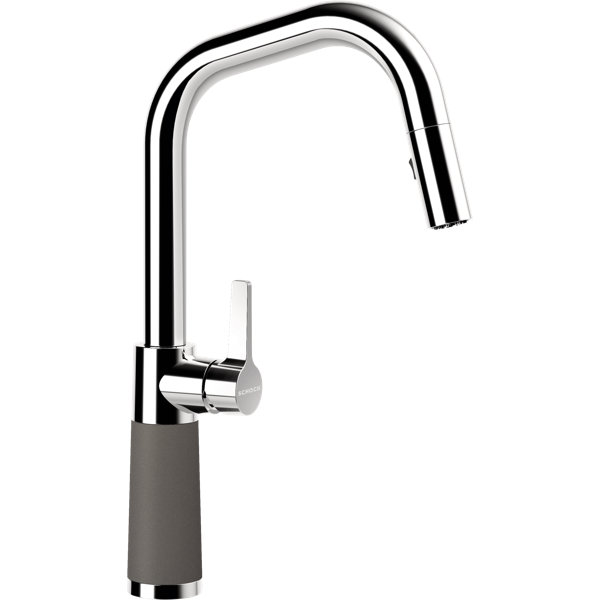 SCHOCK High Pressure Cristadur Pull Out Single Lever Monobloc Tap ...