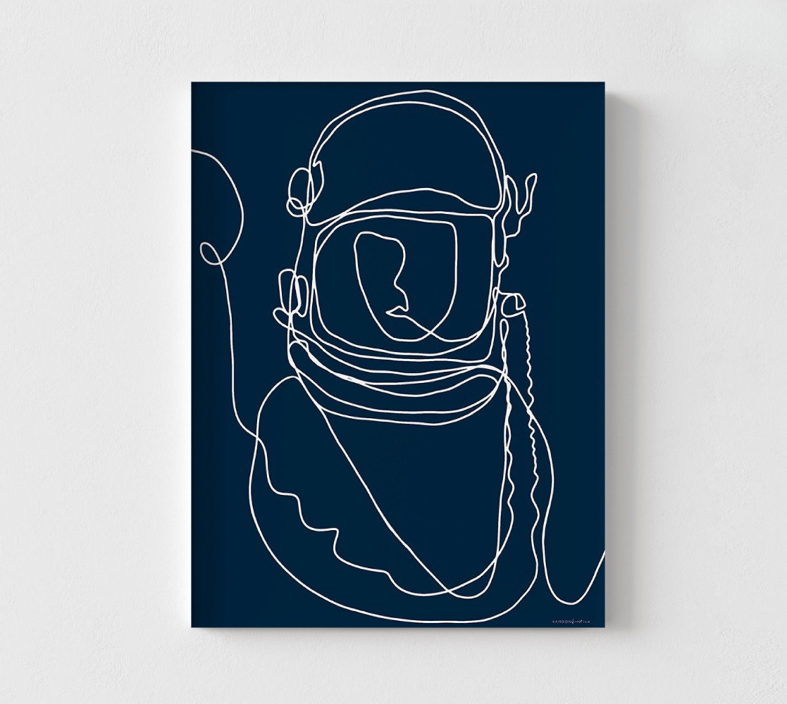 WeFrameArt Lines In Space 2 By Kamdon Kreations, One Line Space Print ...