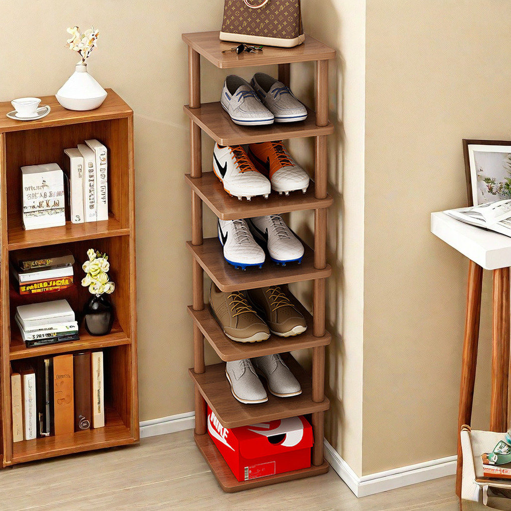 Rosem May 7 Tier 7 Double Corner Shoe Rack | Wayfair