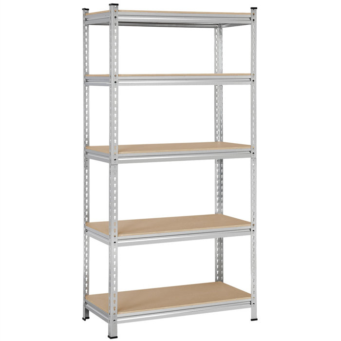 The Twillery Co.® Lundys 5 Tiers Adjustable Metal Storage Shelving ...