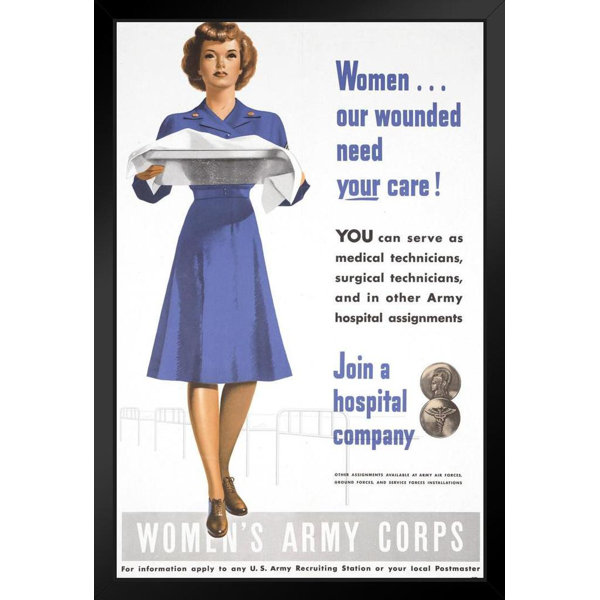 Ebern Designs WPA War Propaganda Women Our Wounded Need Your Care Join ...