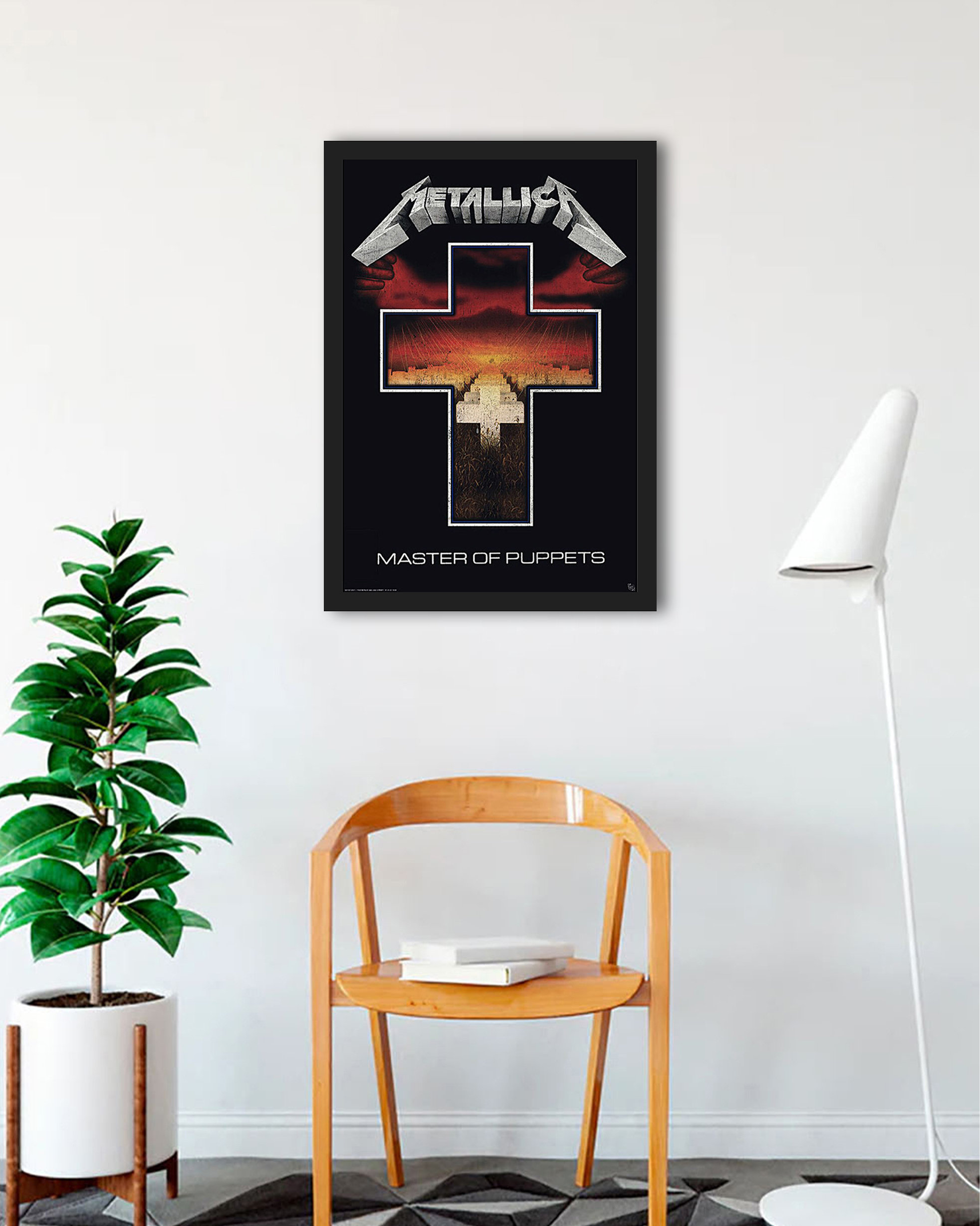 Trinx Metallica Master Of Puppets Album Cover Framed On Paper Print ...