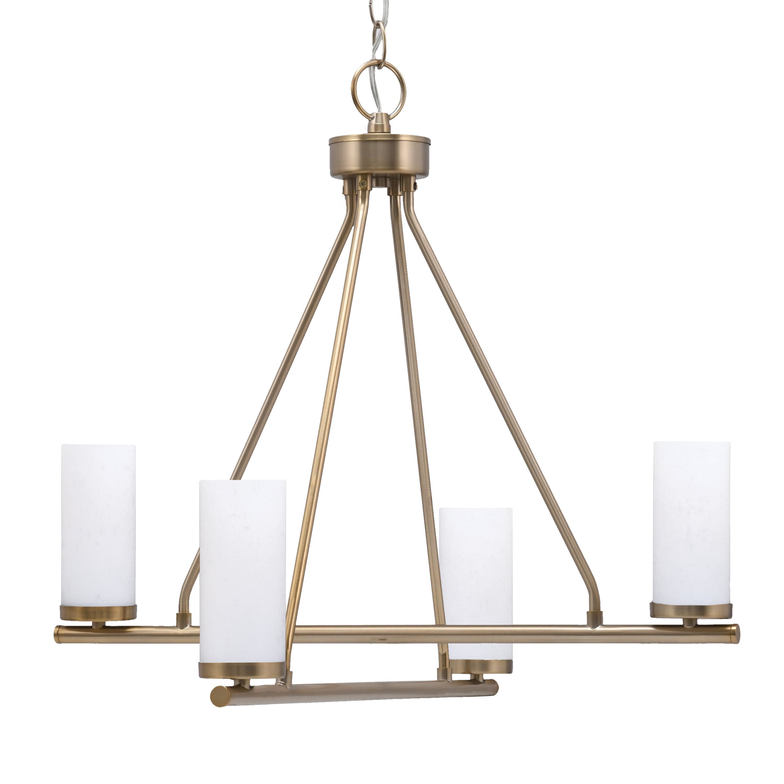 Red Barrel Studio® Trinity 4 Light Uplight Chandelier With 2.5” Bubble ...