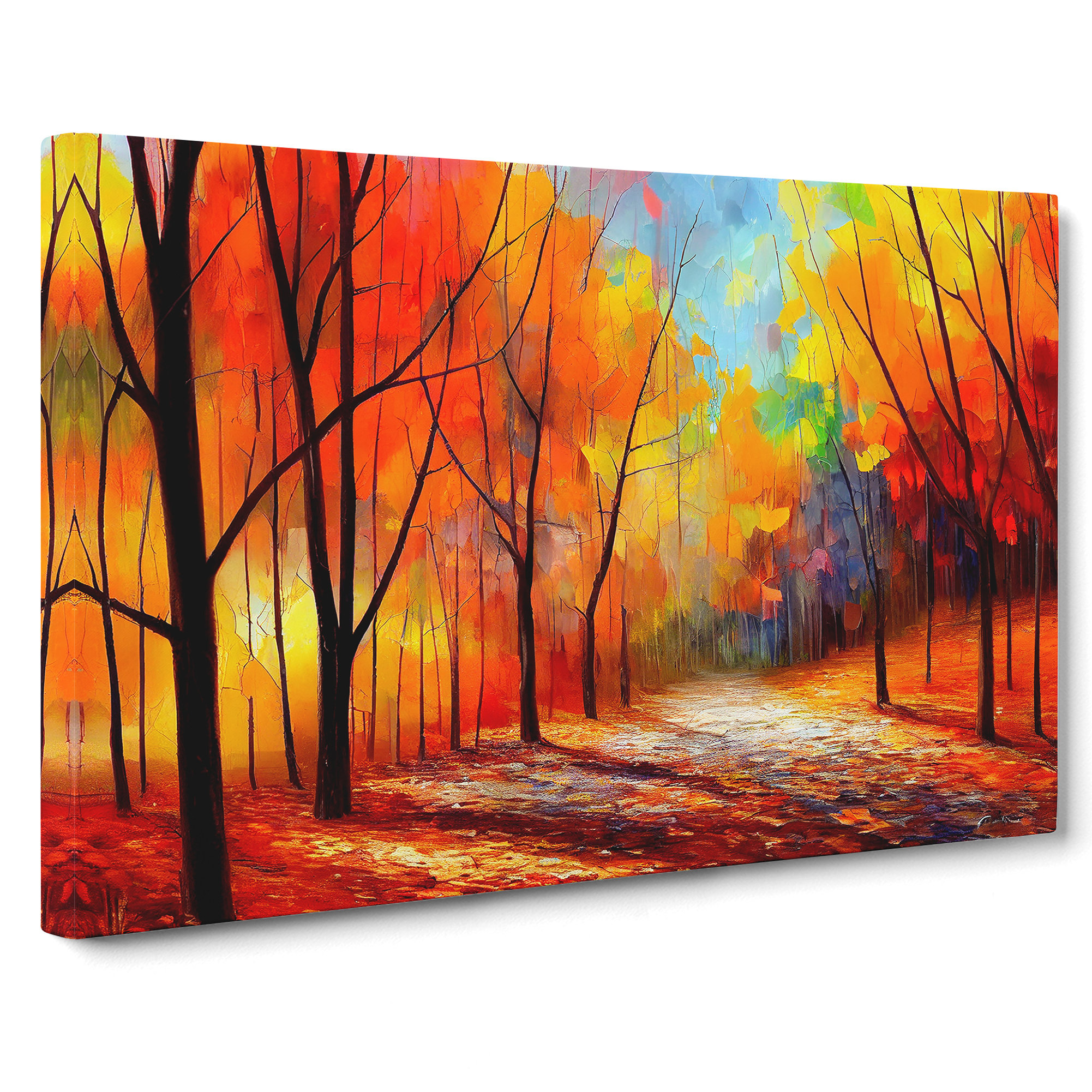 Marlow Home Co. Sublime Autumn Forest Vol.6 Abstract - Wrapped Canvas ...