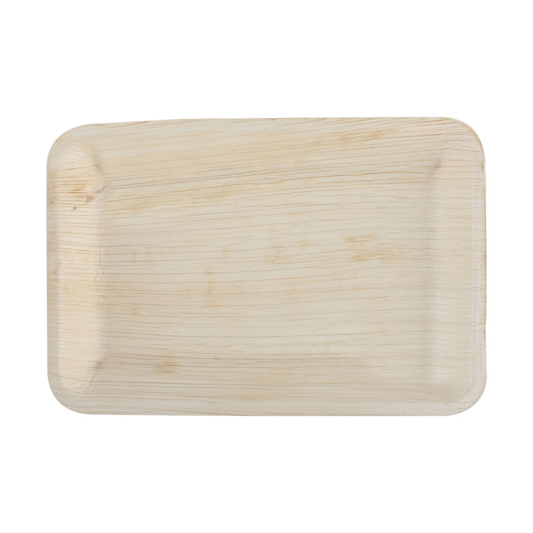 Party Joy Disposable Bamboo Dinner Plate | Wayfair