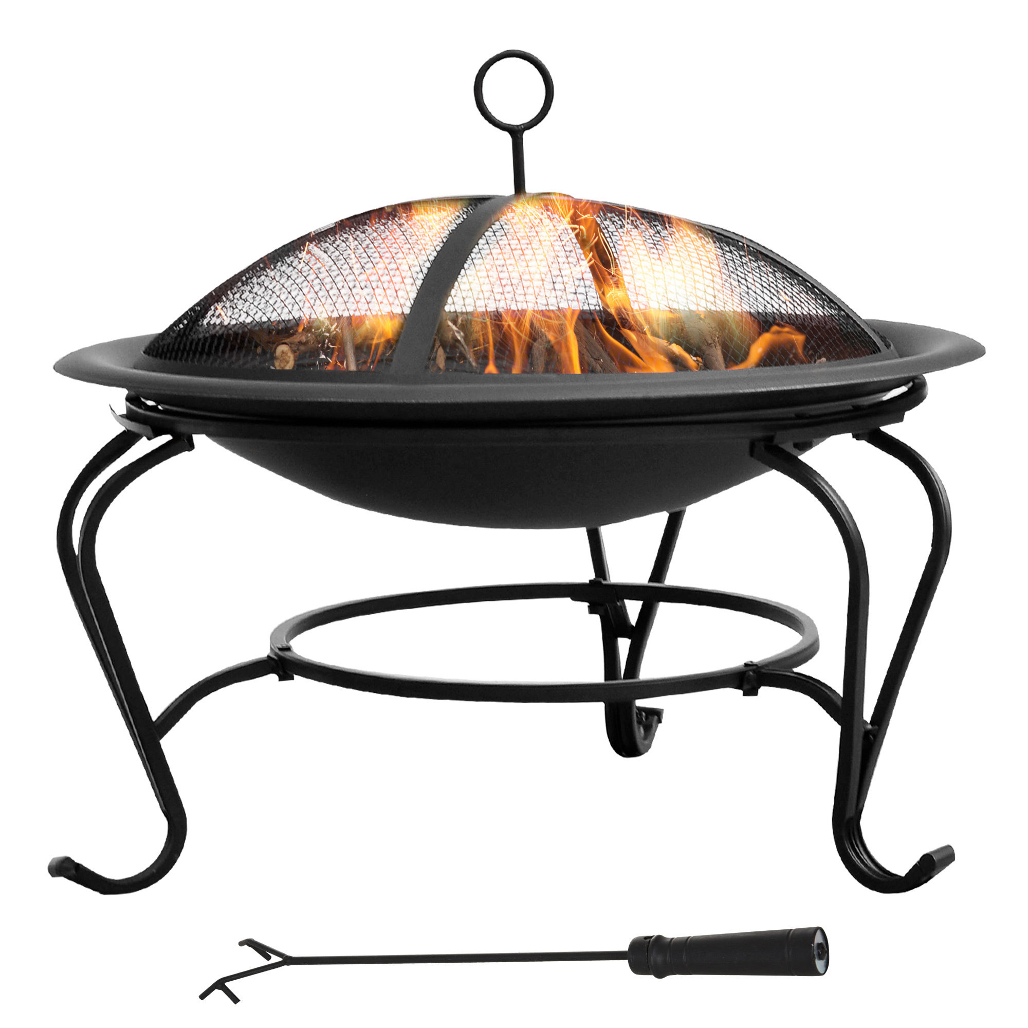 ClassicLiving Alesandra 10cm W Wood Burning Outdoor Fire Pit | Wayfair.co.uk