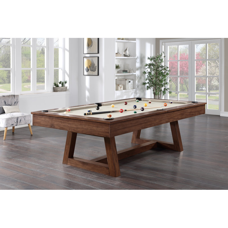 HB Home 8' Aiden Pool Table-Modern Farmhouse Design-Includes ...