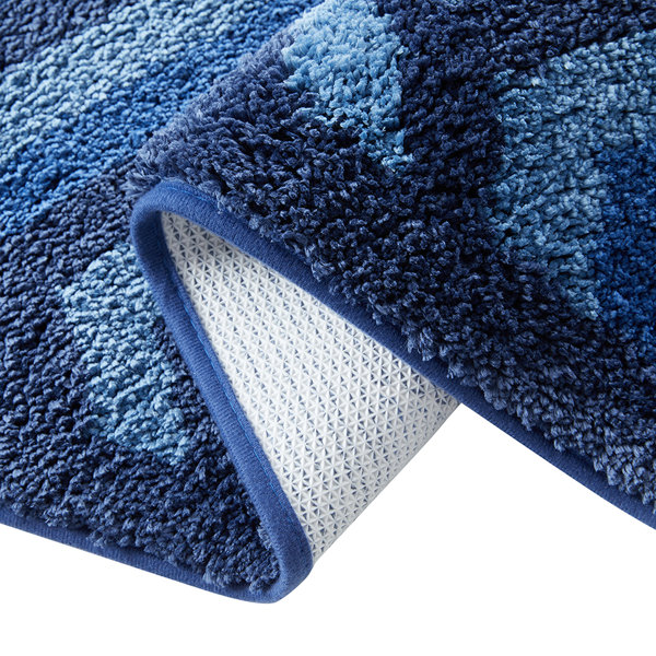 Clara Clark Ultra Soft Non-Slip 3 Piece Shaggy Chevron Bath Rug Set ...