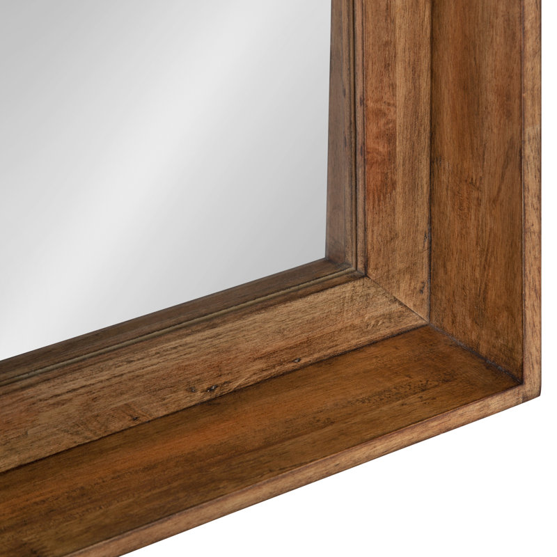 Millwood Pines Cytheria Flat Wall Mirror with Shelves & Reviews | Wayfair
