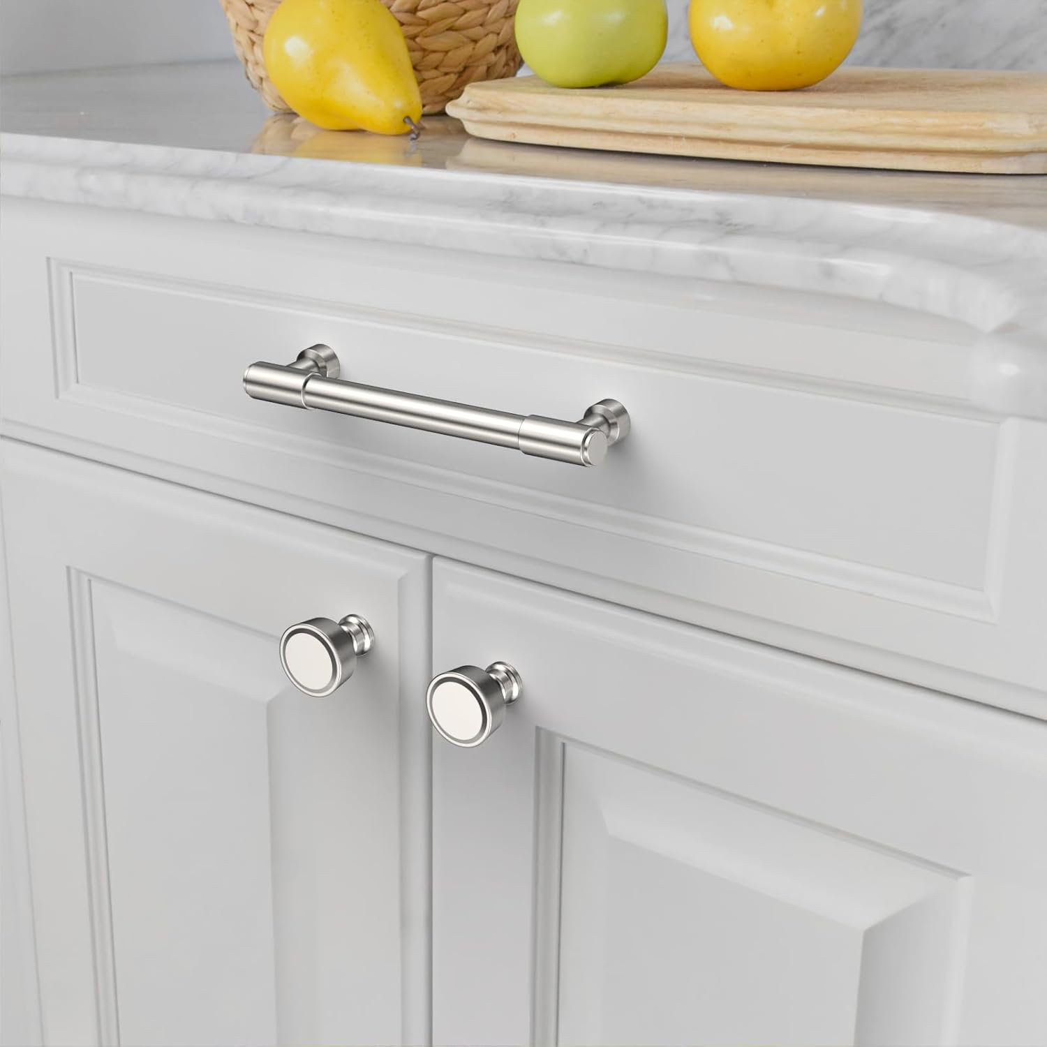 Frontier Grain 10 Pack Cabinet Knobs - Single Hole Drawer Pulls, Round Knob Hardware For ...