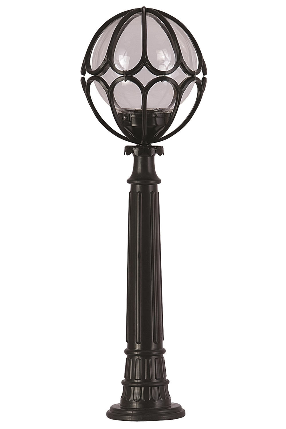 East Urban Home Black 1 -Light 39'' H Hardwired Lamp Post (Full) | Wayfair