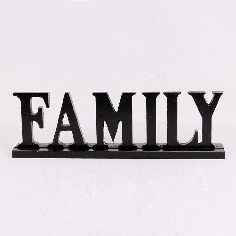 AttractionDesignHome Handmade Wood Text & Numbers Wall Decor & Reviews ...