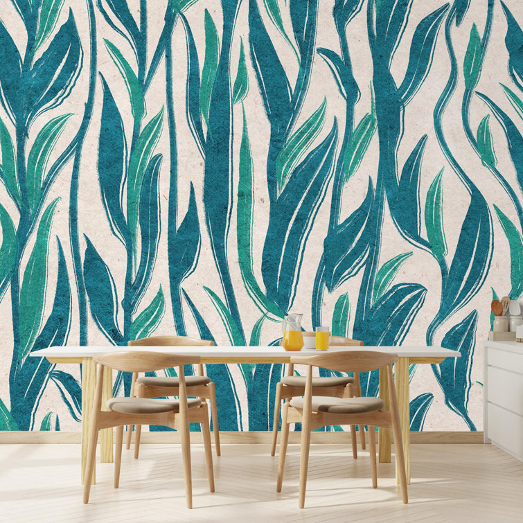 IDEA4WALL Peel & Stick Floral Border | Wayfair