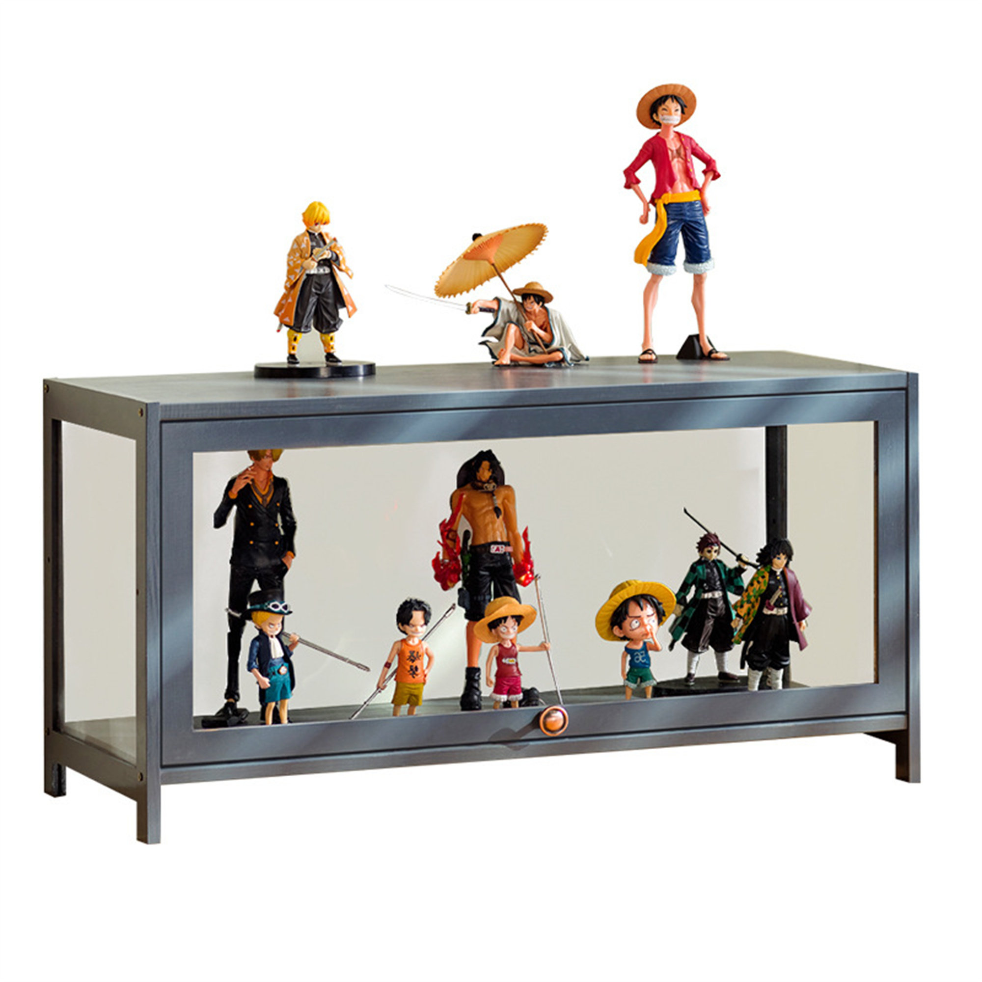 George Oliver Transparent Multi-layer Figurine Storage Box Storage Rack ...