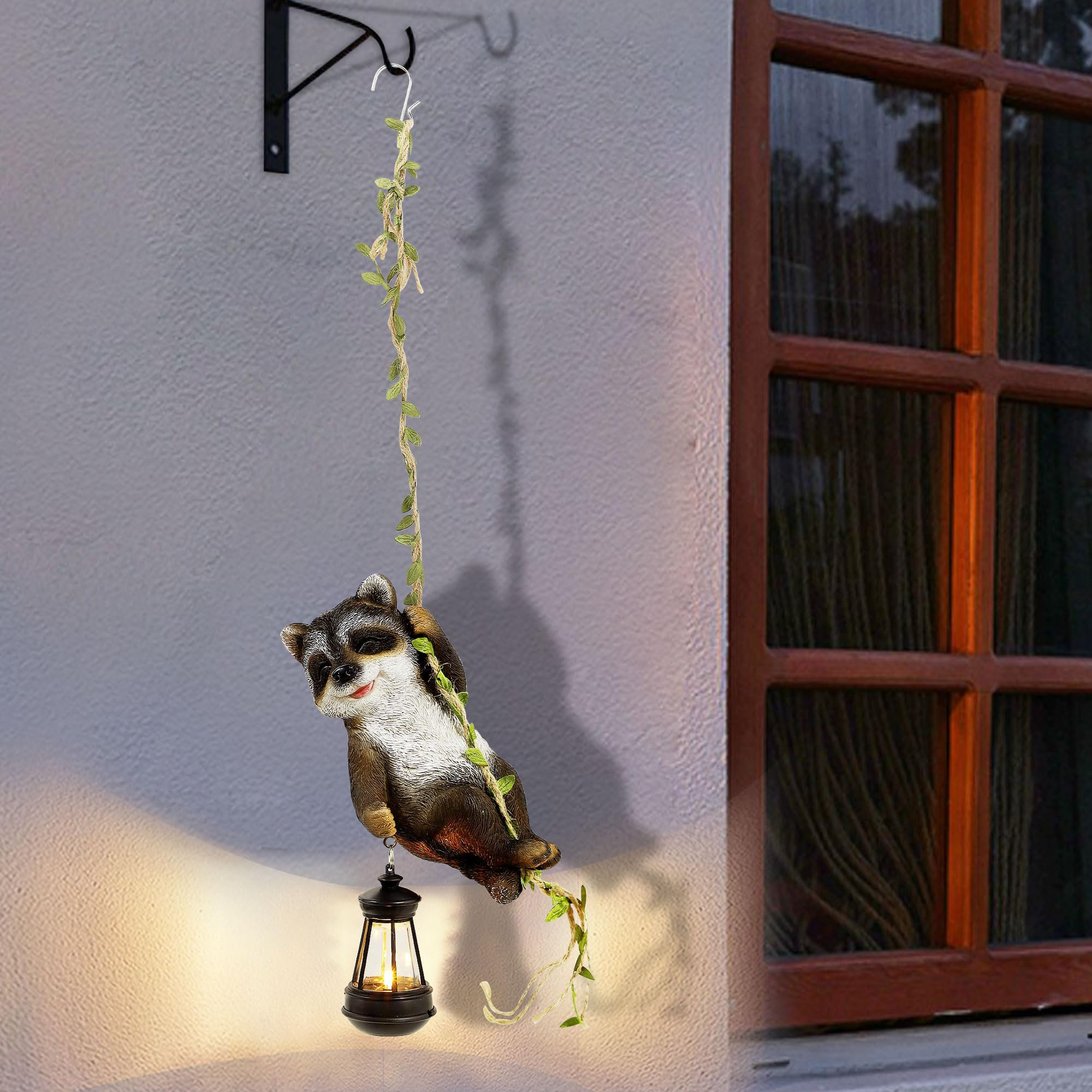 Trinx 1 Pack Solar Light Resin Climbing Raccoon Figurine - Wayfair Canada