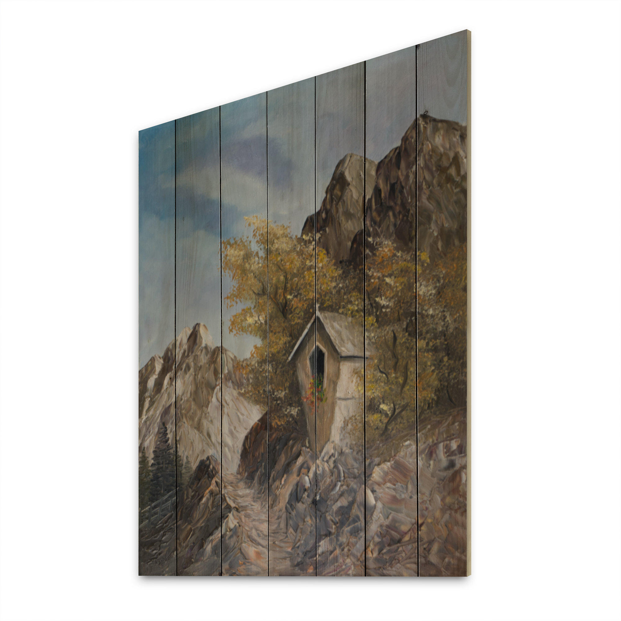 Millwood Pines Shrine In The Mountainside - Traditional Wood Wall Art ...