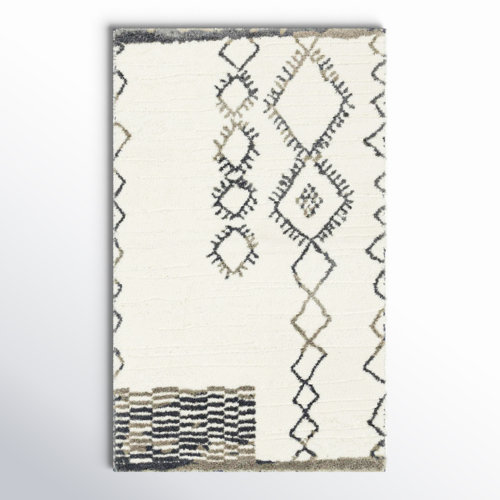 Kaylee Sahara Knitted Polyester Geometric Bath Rug & Reviews | AllModern