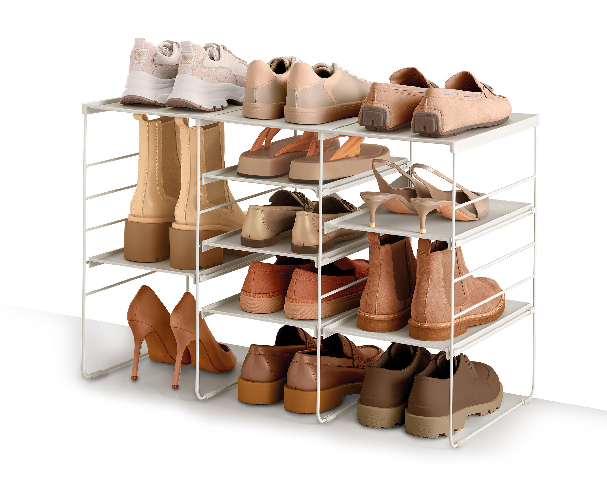 Joseph Joseph Level Adjustable Shoe Rack - Stores 12 Pairs - Wayfair Canada