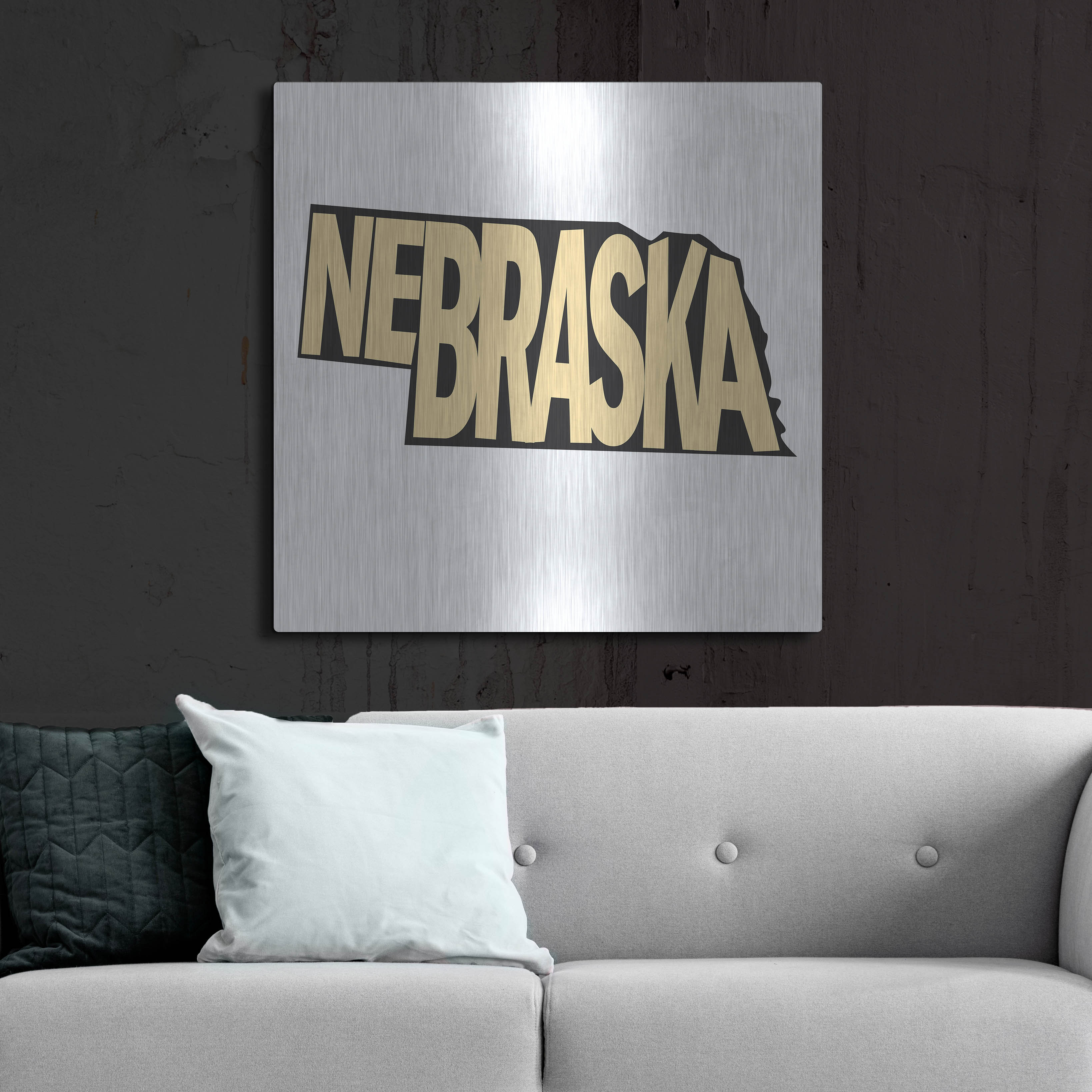 Ebern Designs 'Nebraska 2' by Art Licencing Studio Metal Wall Art ...
