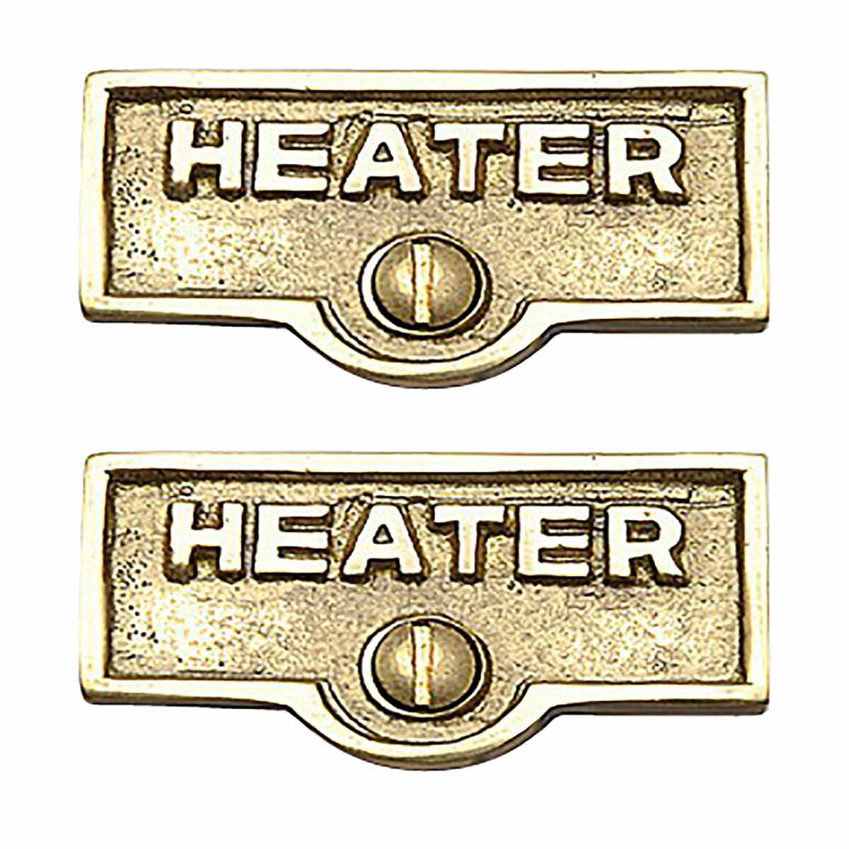 The Renovators Supply Inc. Heater Name Signs Labels Switch Plate Tag ...