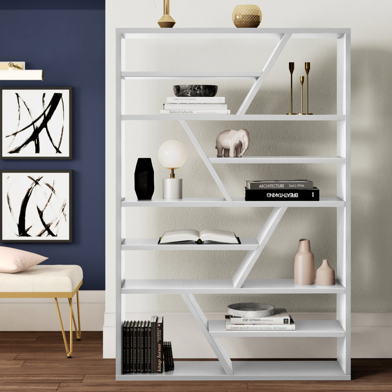 Mercury Row® Dailey Geometric Bookcase & Reviews | Wayfair