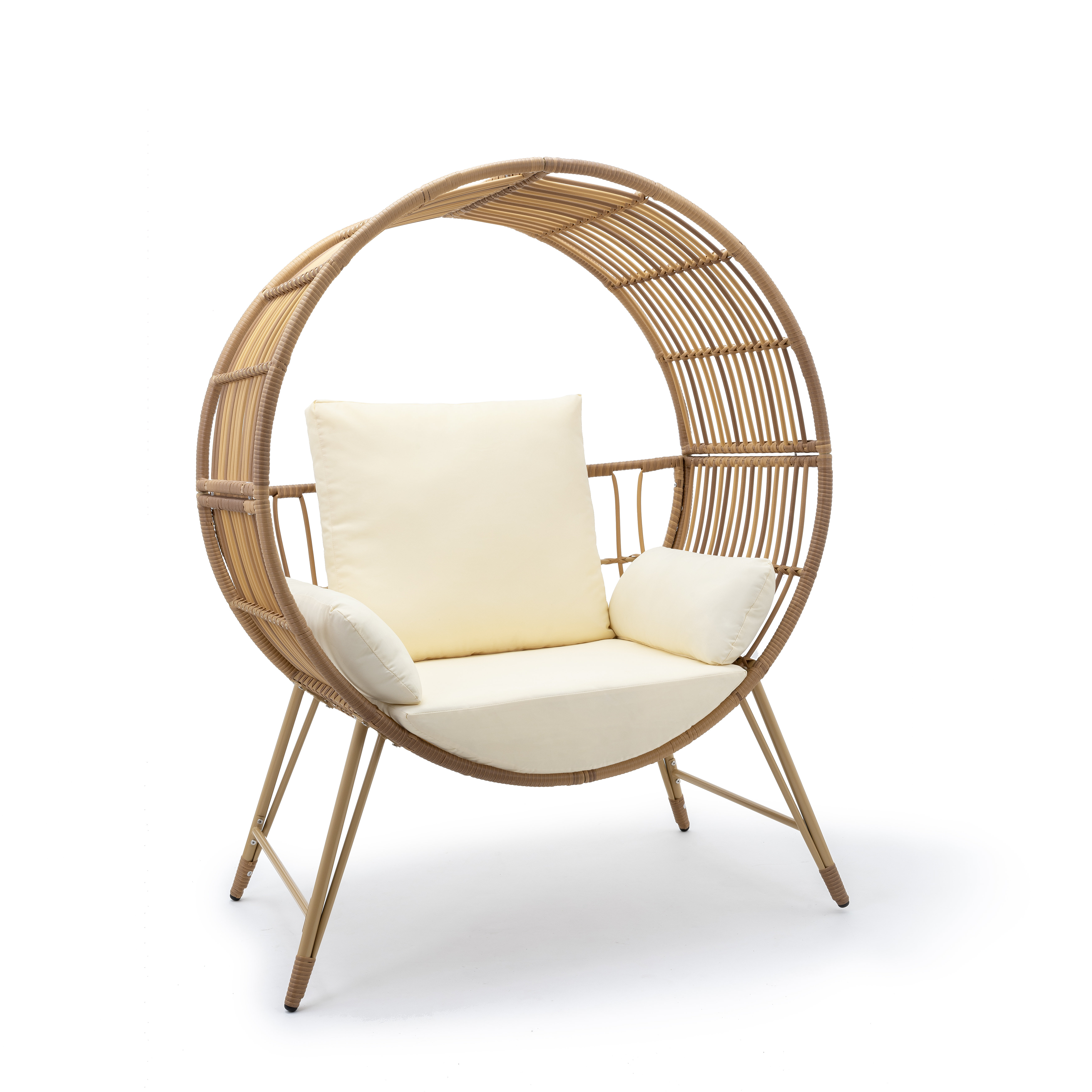Dakota Fields Walz Outdoor/Indoor Faux Wicker Round Chair | Wayfair