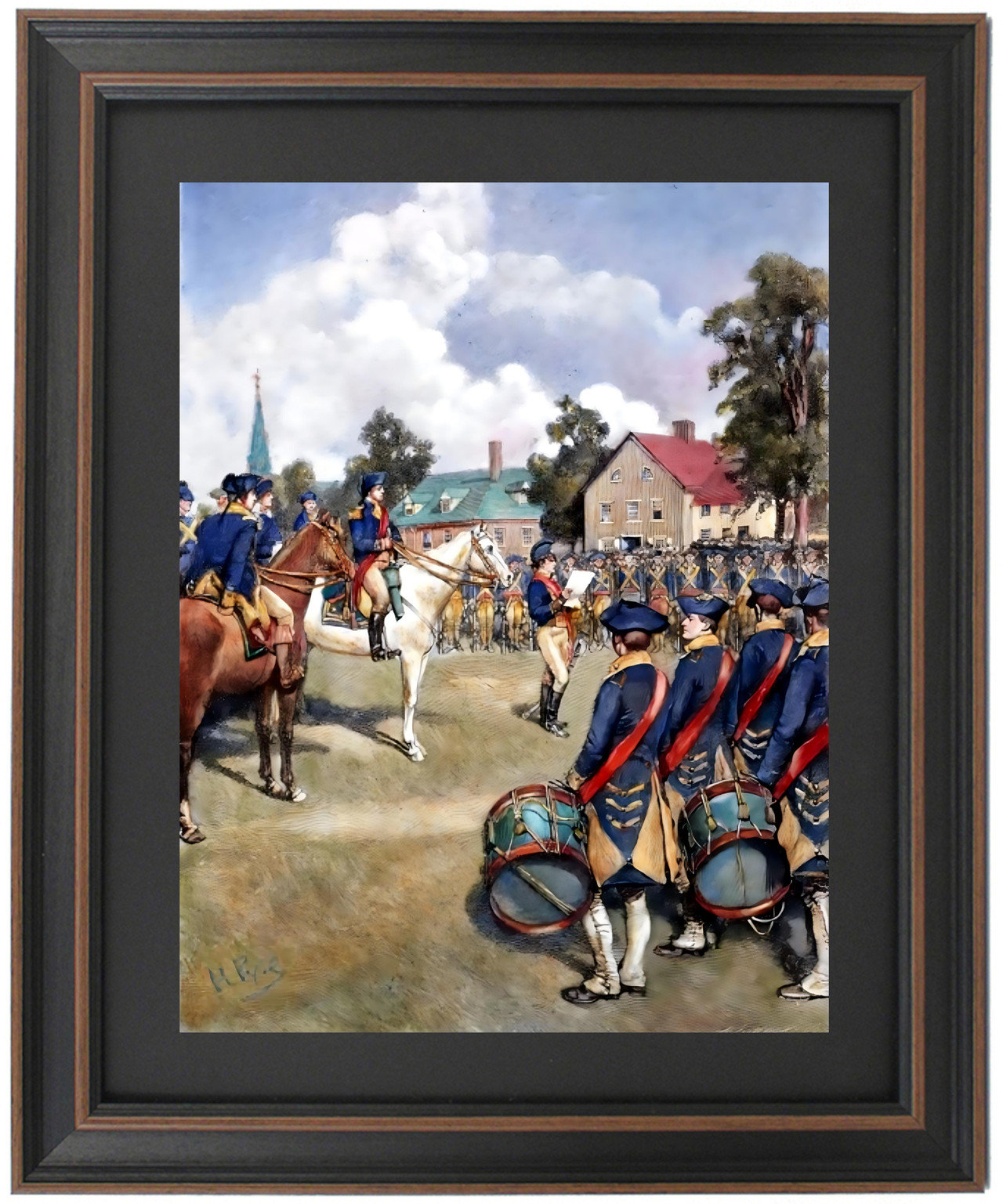 Canora Grey Reading The Declaration Before Washington's Army, New York ...