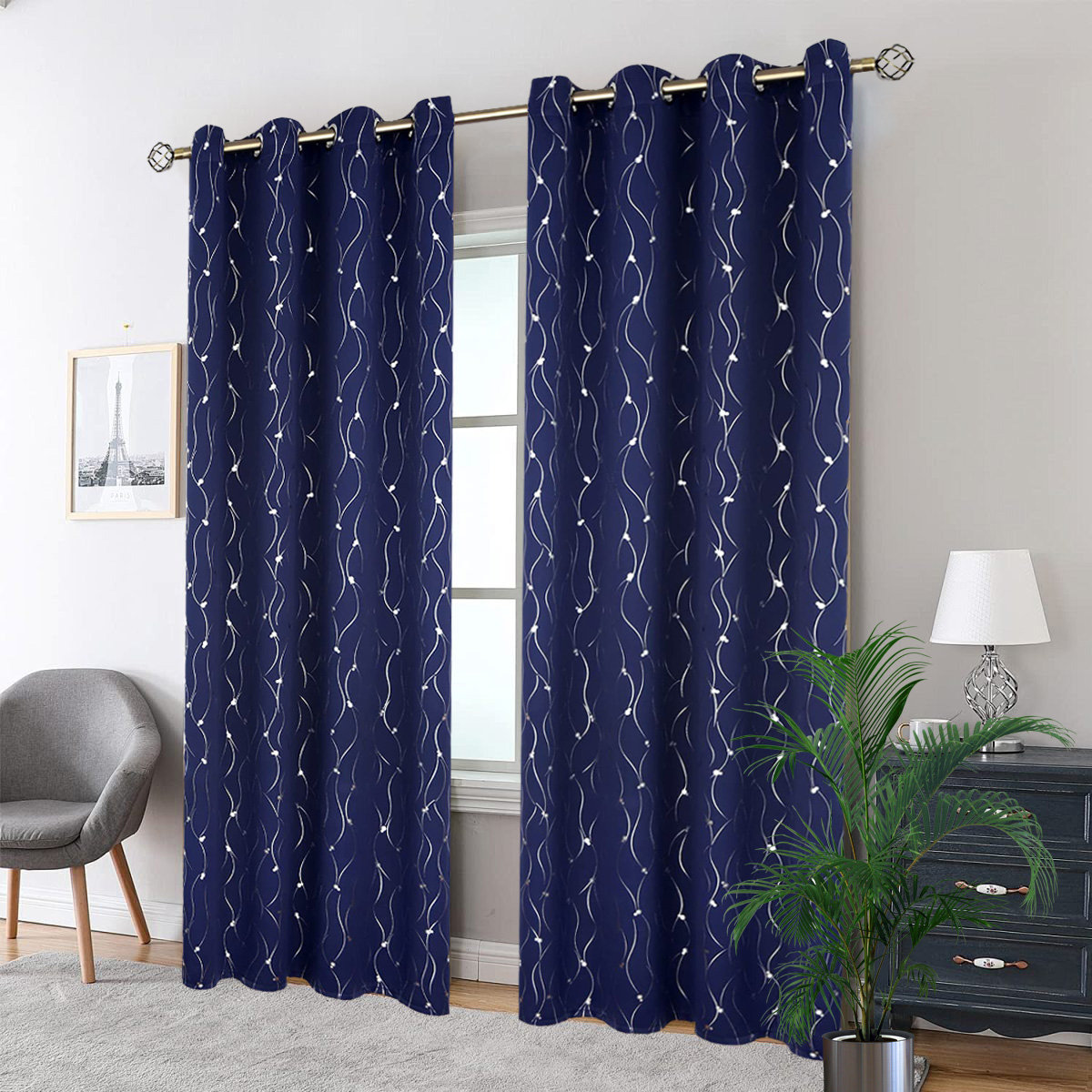 Red Barrel Studio Room Darkening Curtains,2 Panels Set - Wayfair Canada