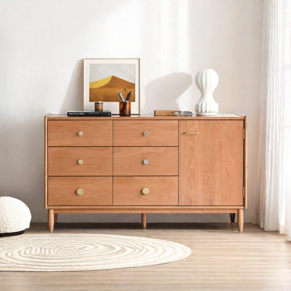 Vivid Space Creation Nordic simple multi-functional storage cabinet ...