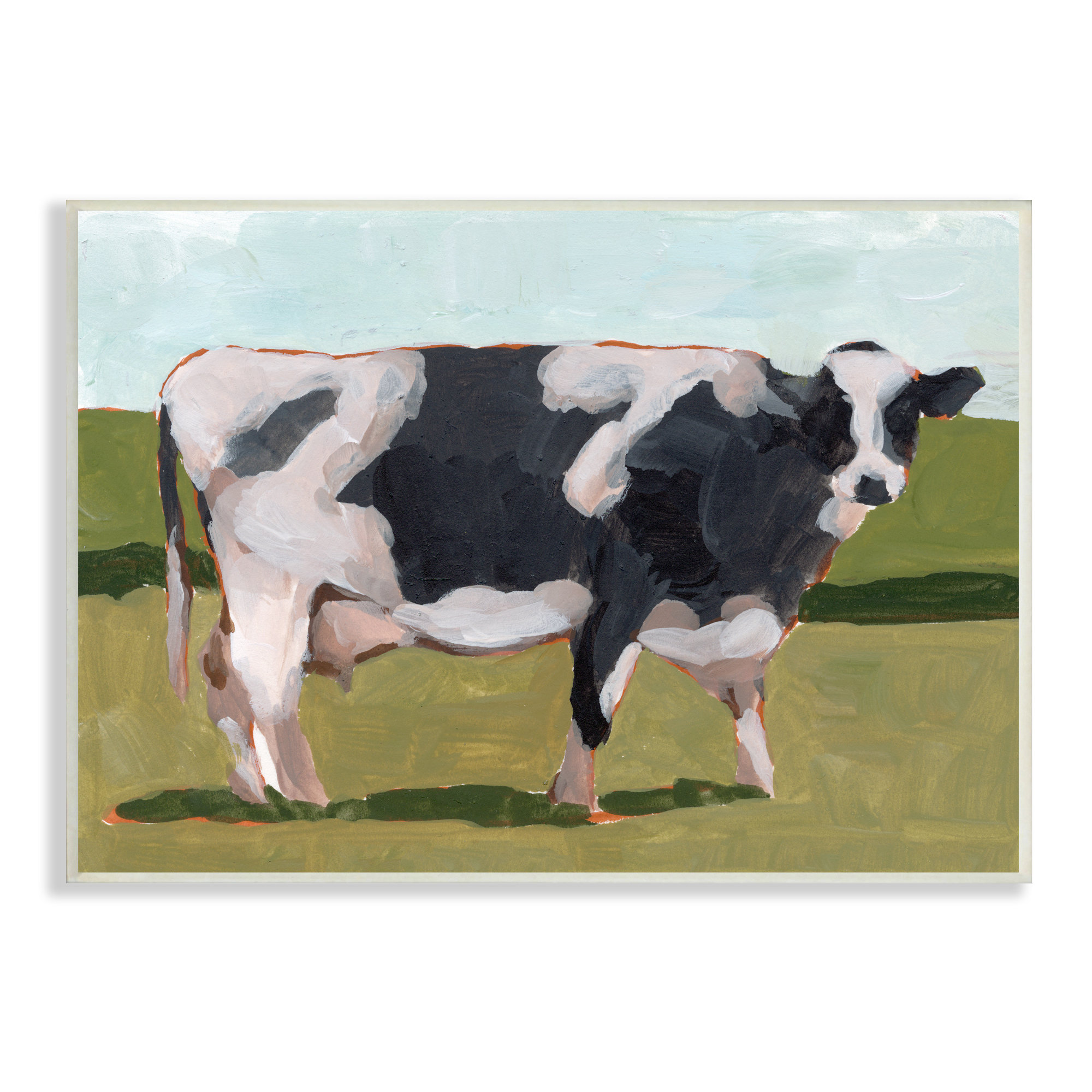 Stupell Industries Country Farm Cow Grazing Cattle Traditional Painting ...