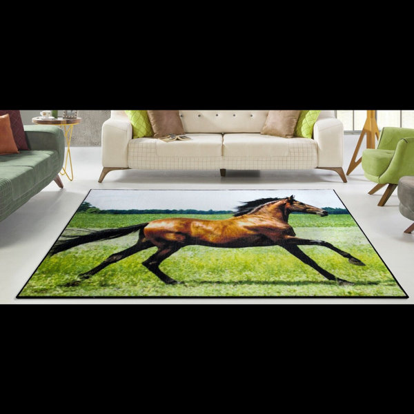 Latitude Run Cayla Brown/Black/Green Area Rug | Wayfair.co.uk