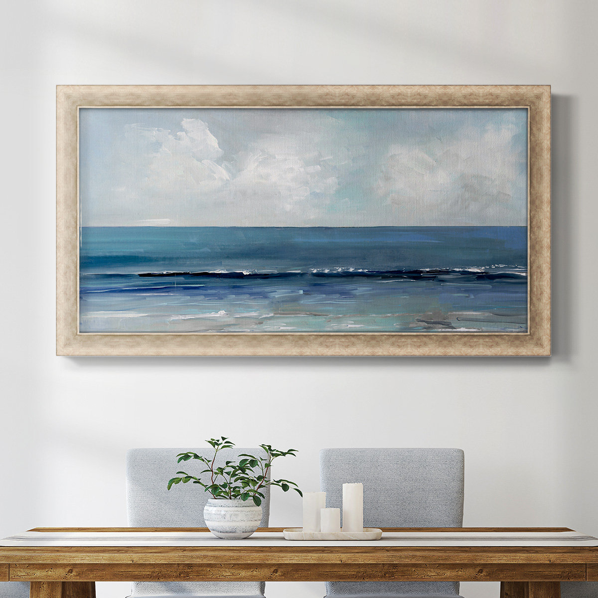 Dovecove Blue Seas - Single Picture Frame Print on Canvas | Wayfair