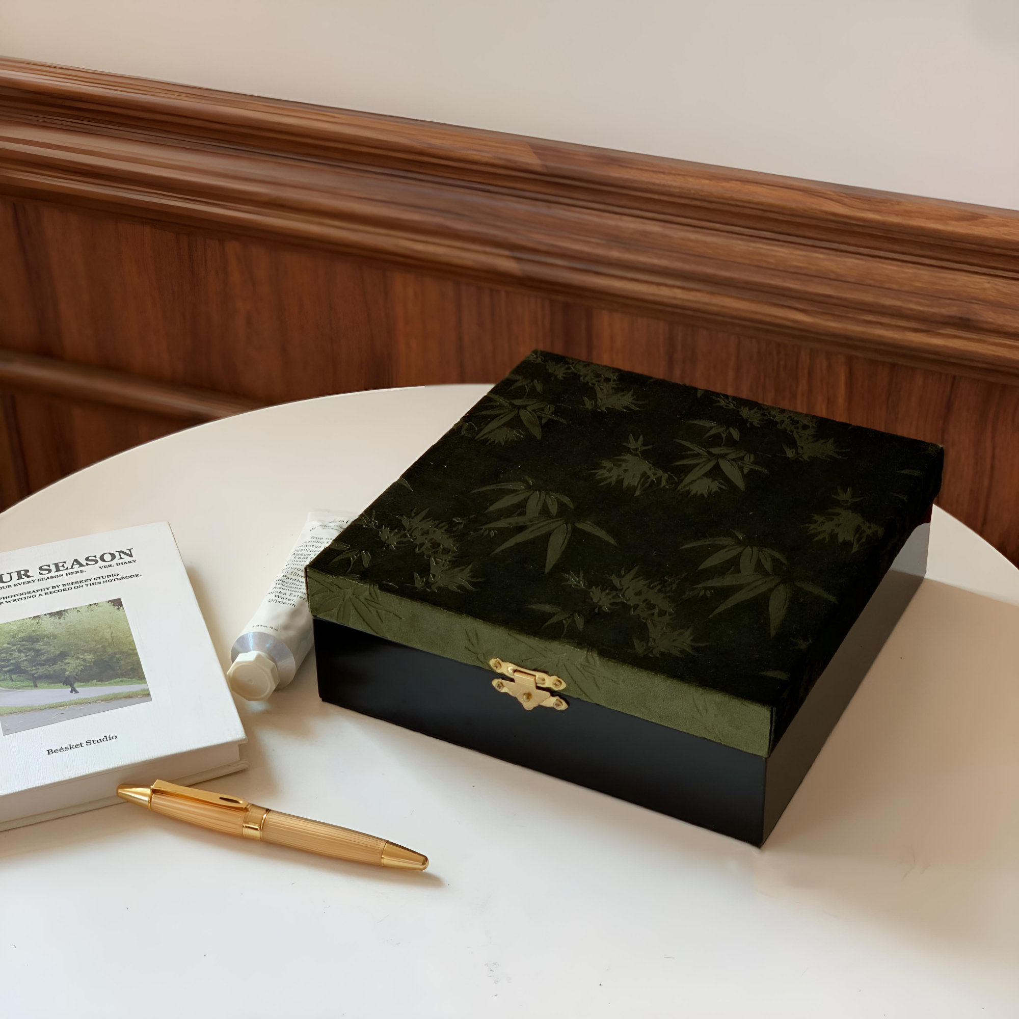 Bay Isle Home™ Jiangnan Moyun · New Chinese Style Wooden Jewelry Box - A Perfect Fusion Of ...