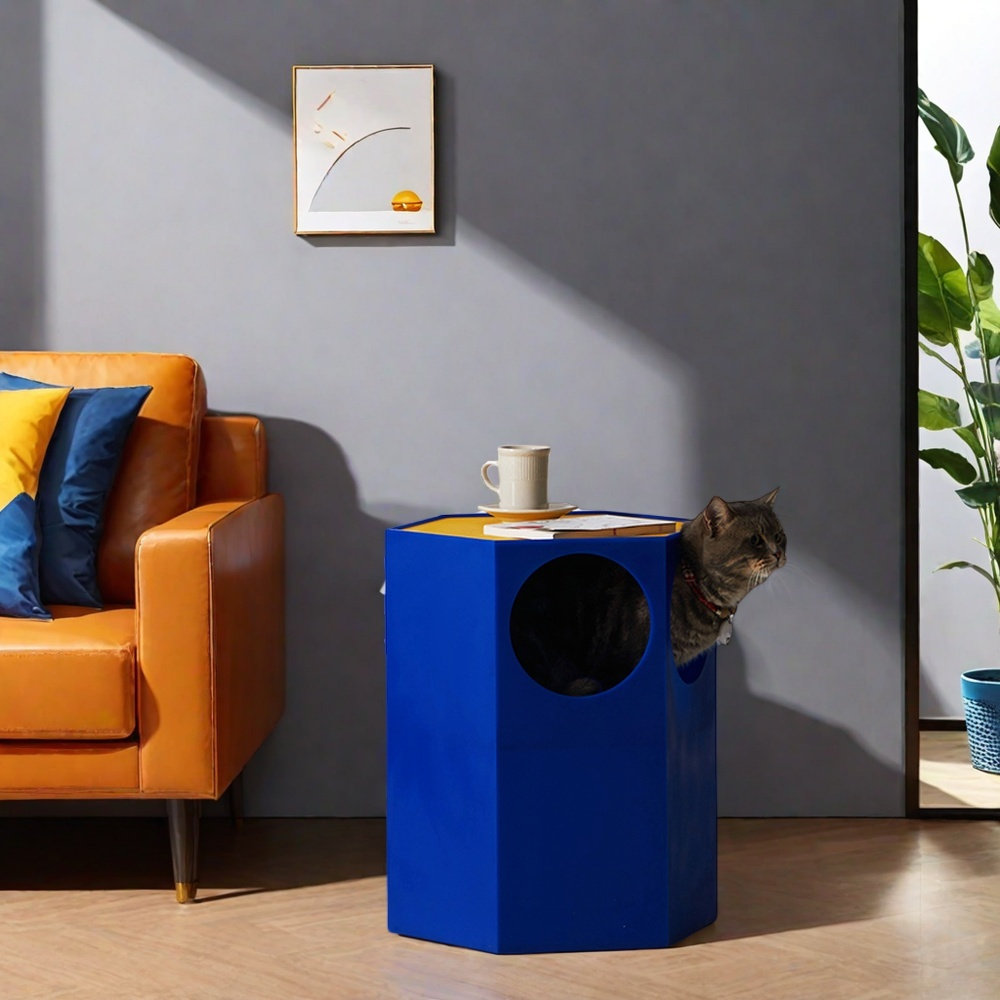 AWORET Acrylic Double-layer Cat House Side Table - Wayfair Canada