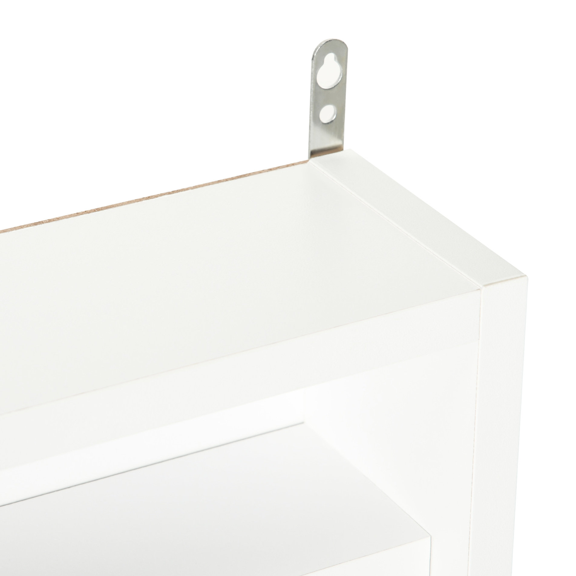 Wrought Studio™ White 2-door Display Cabinet With Adjustable Shelves ...