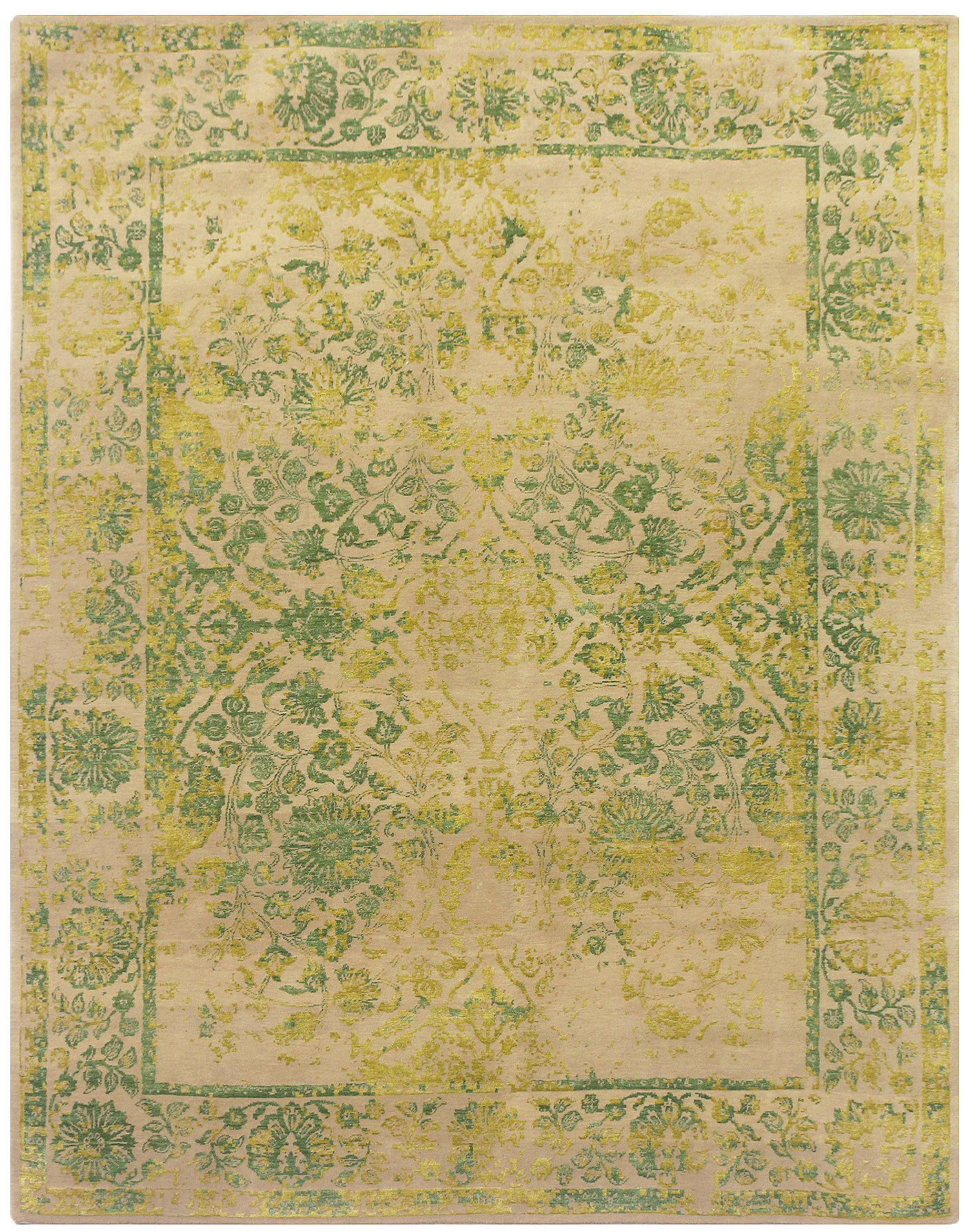 Wildon Home® Mount Route Hand-Knotted Apple Green | Wayfair