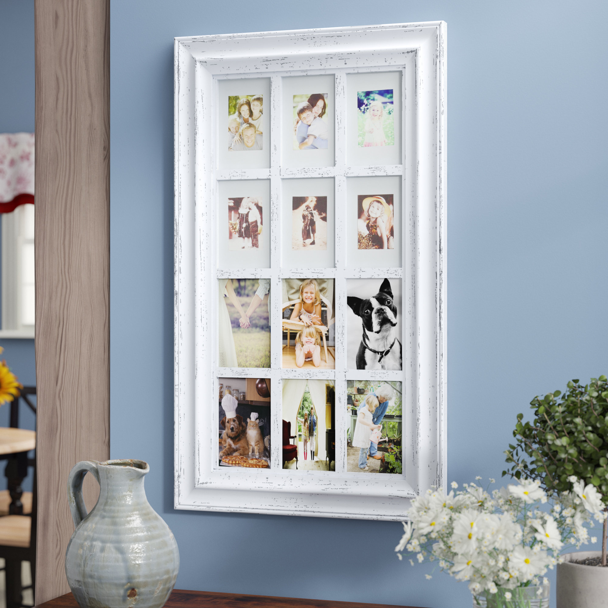 August Grove® MELANNCO 12-Opening Wall Mount Frame Picture Collage ...