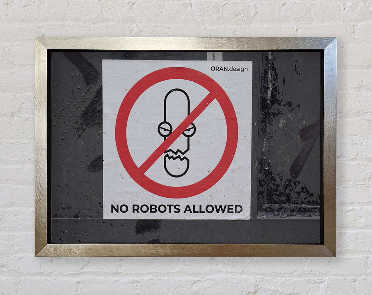 Zoomie Kids No Robots Allowed - Single Picture Frame Art Prints ...