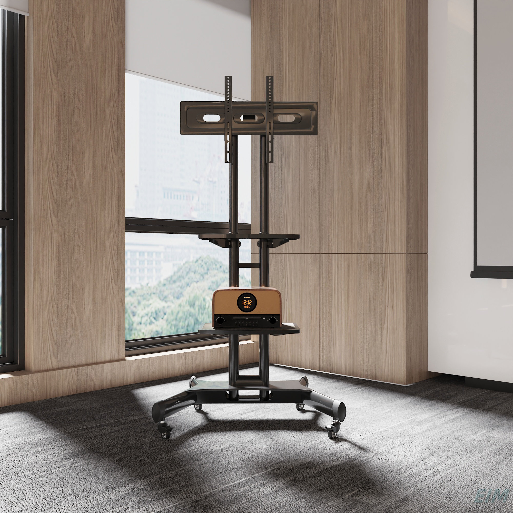 Wrought Studio Universal Swivel TV Stand For 32–80 Inch Tvs, Height ...