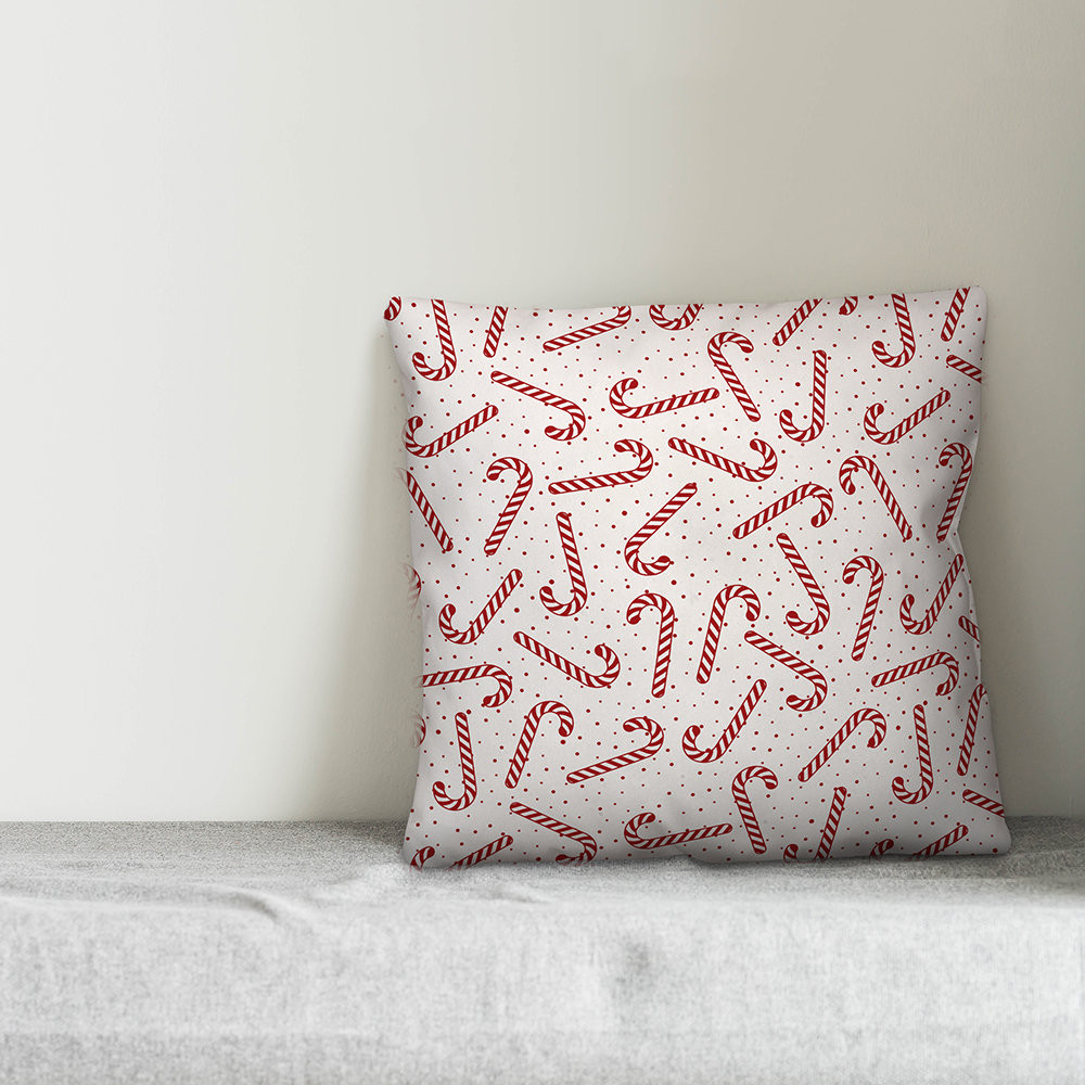 Designs Direct Creative Group Candy Cane Throw Pillow | Wayfair